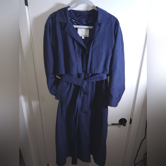 London Fog | Jackets & Coats | London Fog Navy Blue Trench Coat With ...